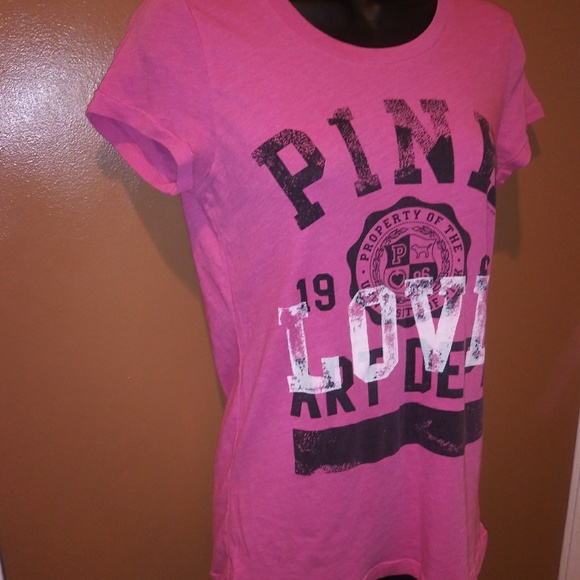 PINK Victoria's Secret | Tops | Victoria Secret Pink Shirt Medium ...